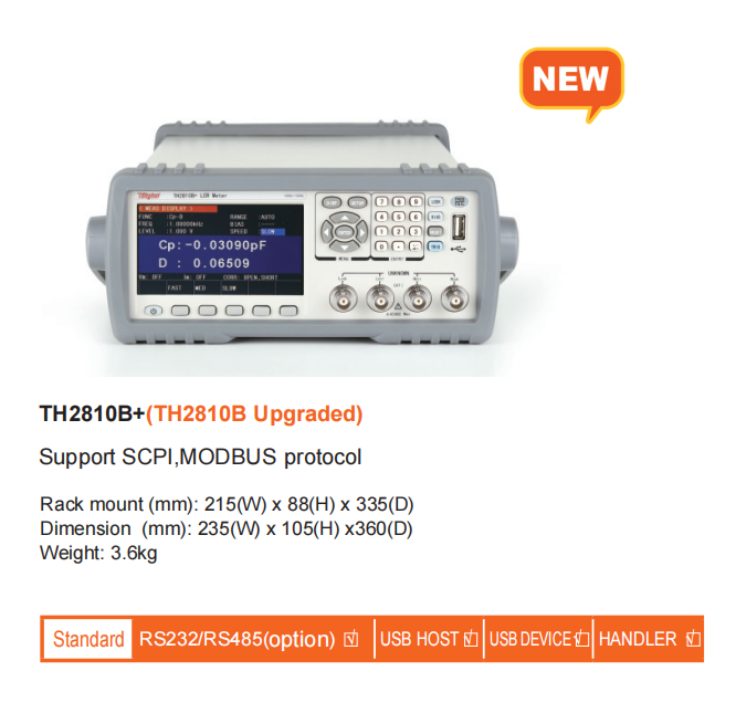Bench Digital Lcr Meter Resistance Measurement Capacitance Inductance ...